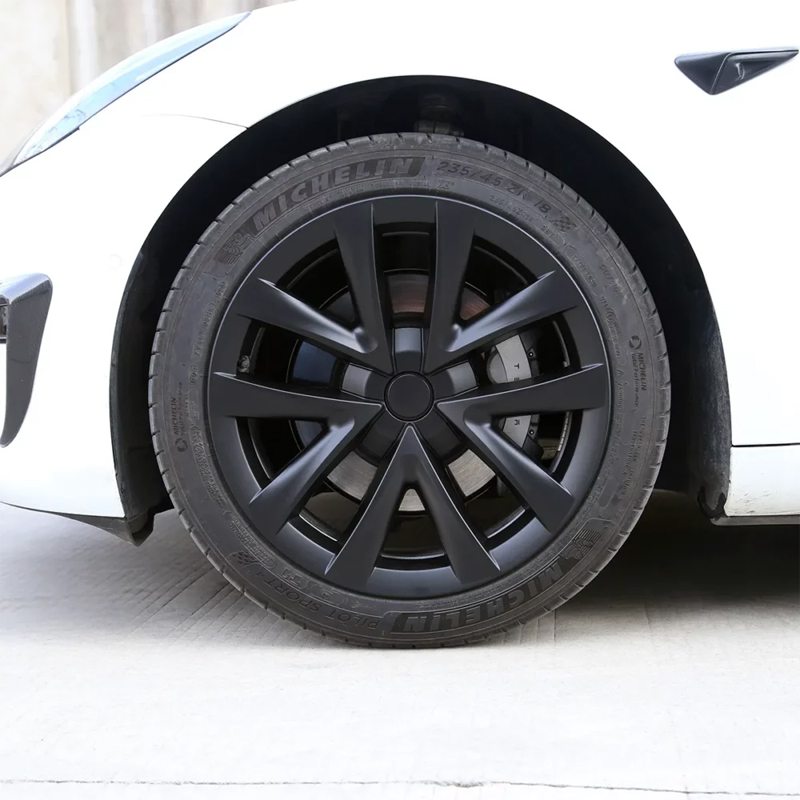 18″ Plaid Style Hubcaps – Model 3 (2019-2023) - Tesla Gear, UK
