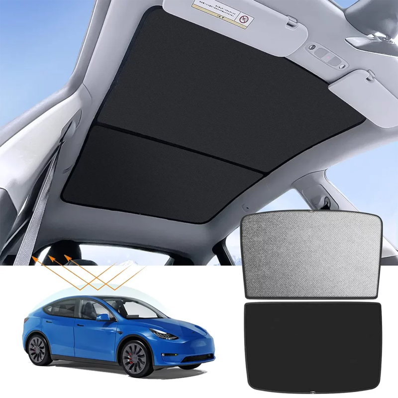 Premium Glass Roof Sunshade for Tesla Model Y » Teslagear