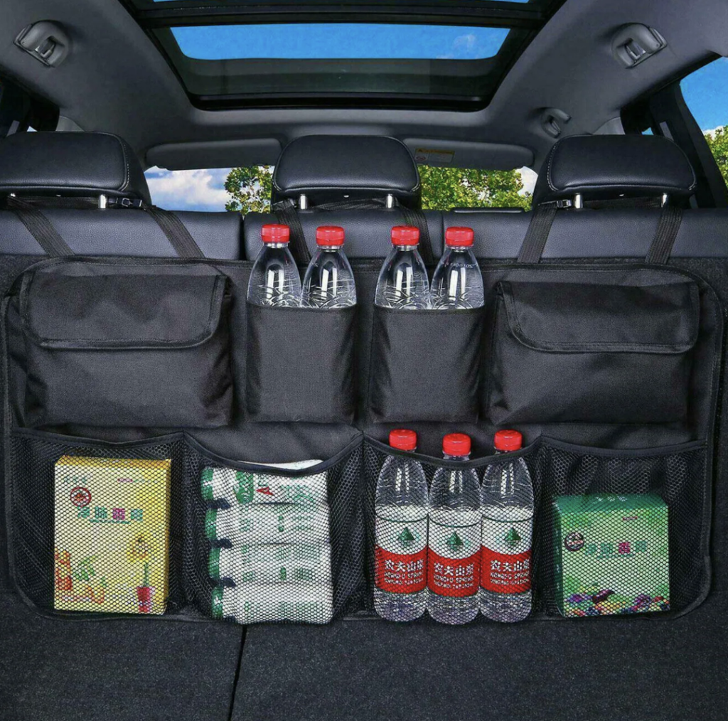 Large Car Boot Organiser tidy Back Seat Storage Bag Hanging Pocket ...