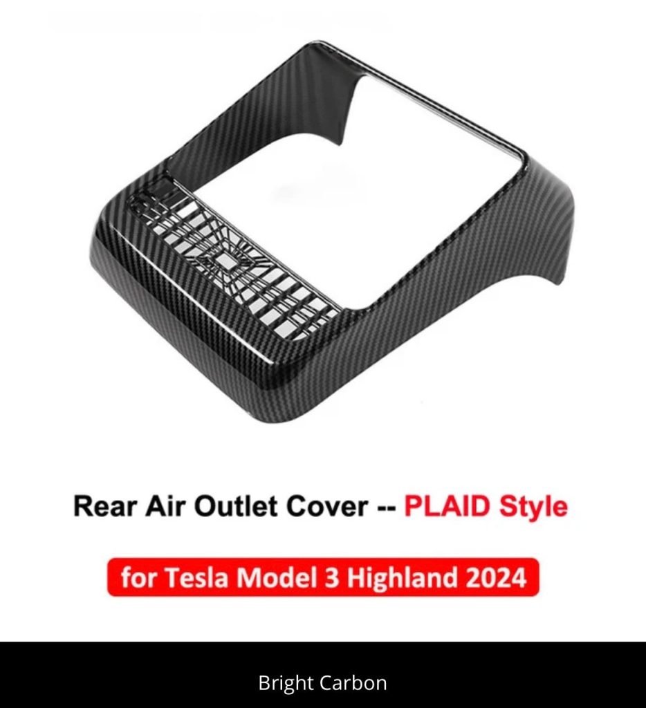 Backseat Screen Overlay Frame – Model 3 Highland(2024) - Tesla Gear, UK